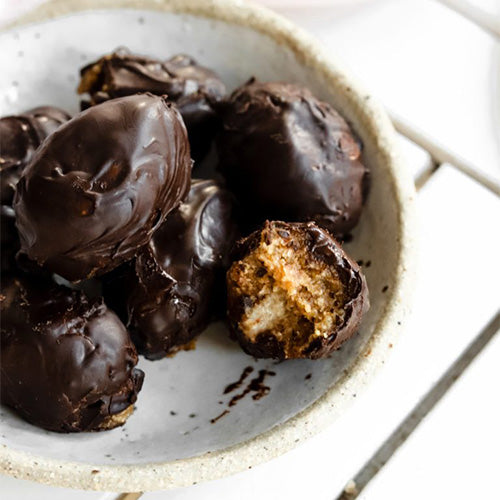 Chewy Caramel Dark Chocolate Eggs – GoodFor